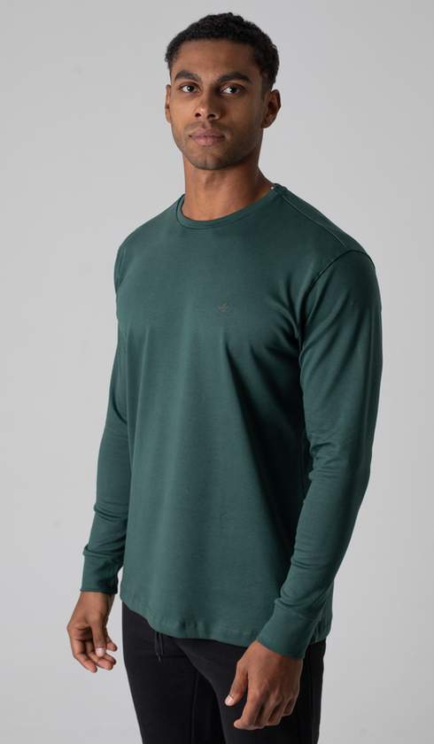 Camiseta Gola Careca Lisa Silk Emborrachado