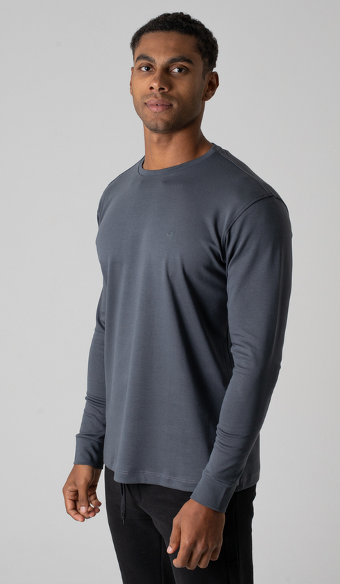 Camiseta Gola Careca Lisa Silk Emborrachado