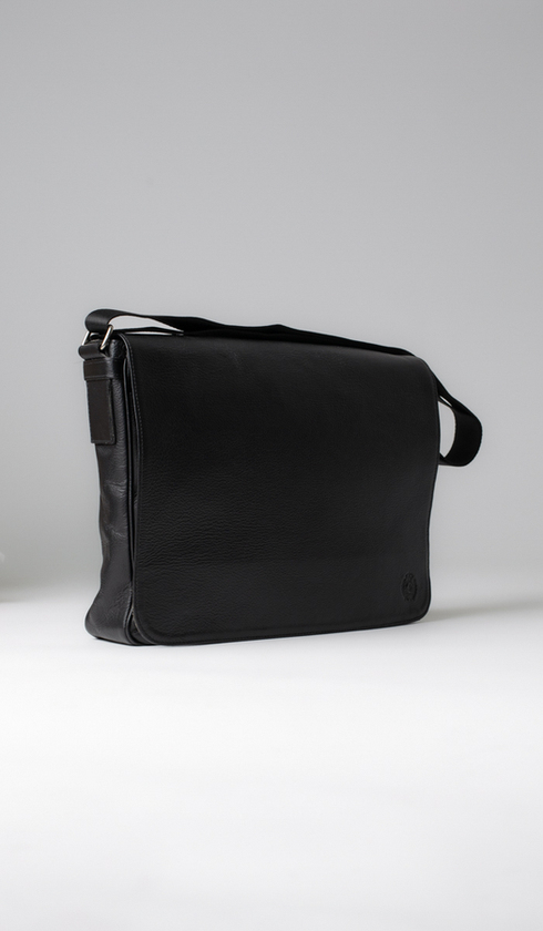 Bolsa Carteiro Aba Lisa Couro Floater